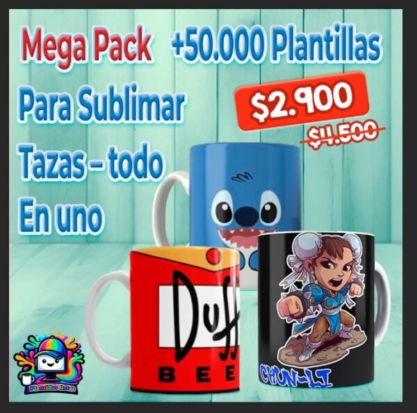 Mega Pack +50.000 Plantillas Sublimación para Tazas – Todo en Uno – La ...